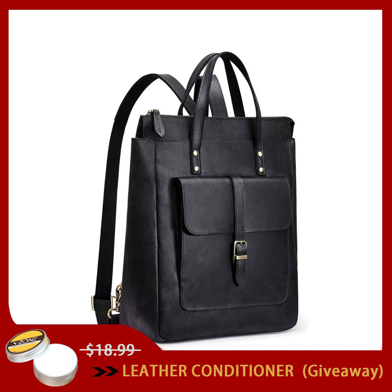 Leather Top-handle Backpack – S-ZONE